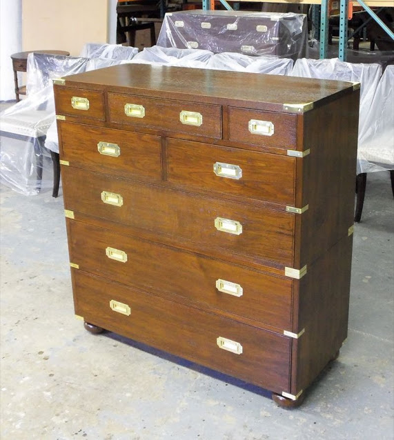 Installing Campaign chest hardware - part 6: Setting in the round ...