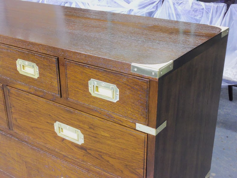 Installing Campaign chest hardware - part 6: Setting in the round ...