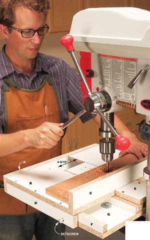 Sliding Drill Press Table | Popular Woodworking
