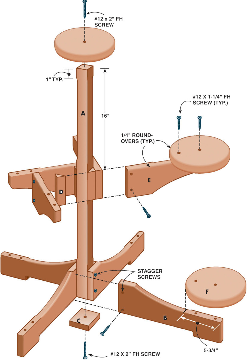 Nine-Pot Plant Stand | Popular Woodworking