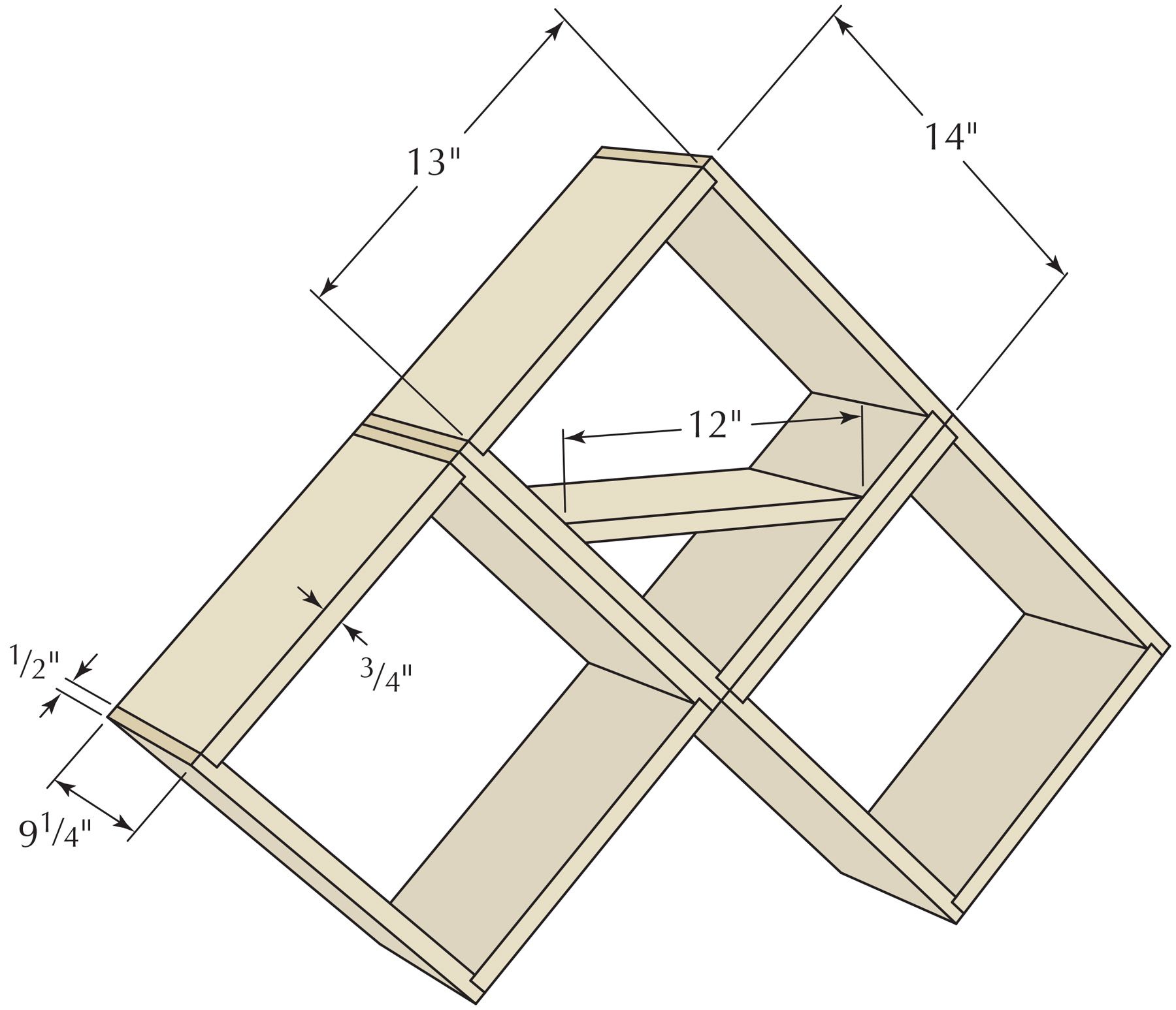 Bookshelf & Wine Rack | Popular Woodworking