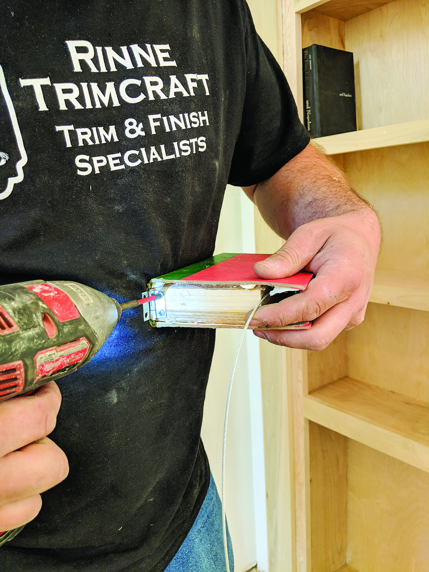 Hidden Door Bookcase: Book Lock | Popular Woodworking