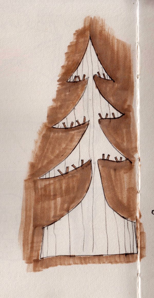 A Holiday Tree From Half a Branch | Popular Woodworking