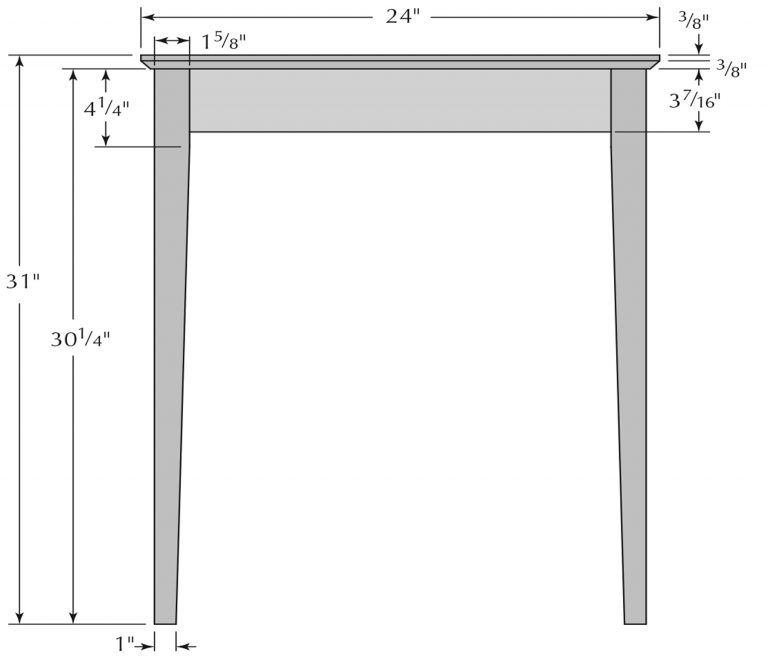 Bow-front Entry Table | Popular Woodworking