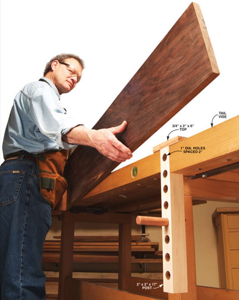 Adjustable Board Support | Popular Woodworking