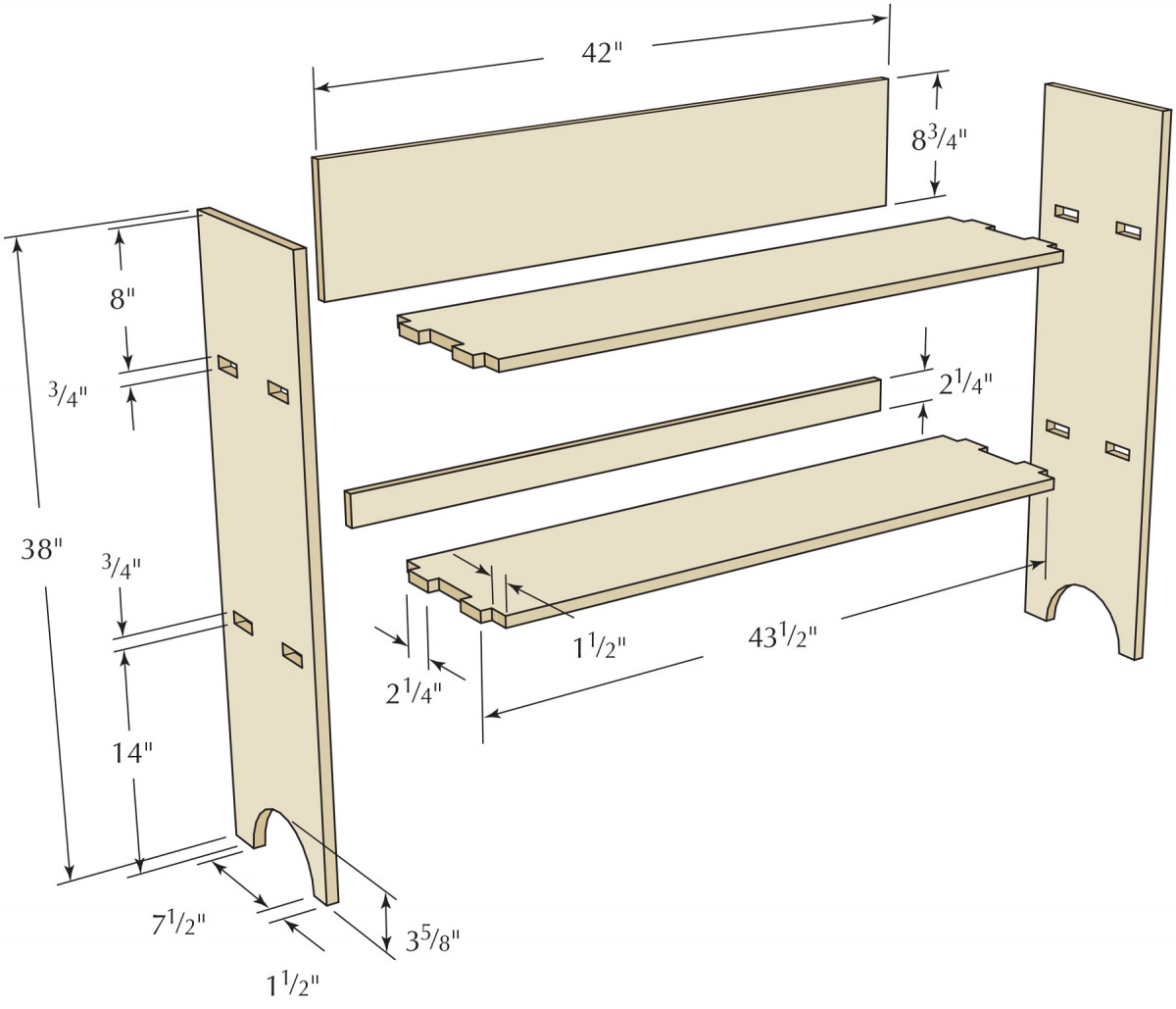 Painted Bucket Bench | Popular Woodworking