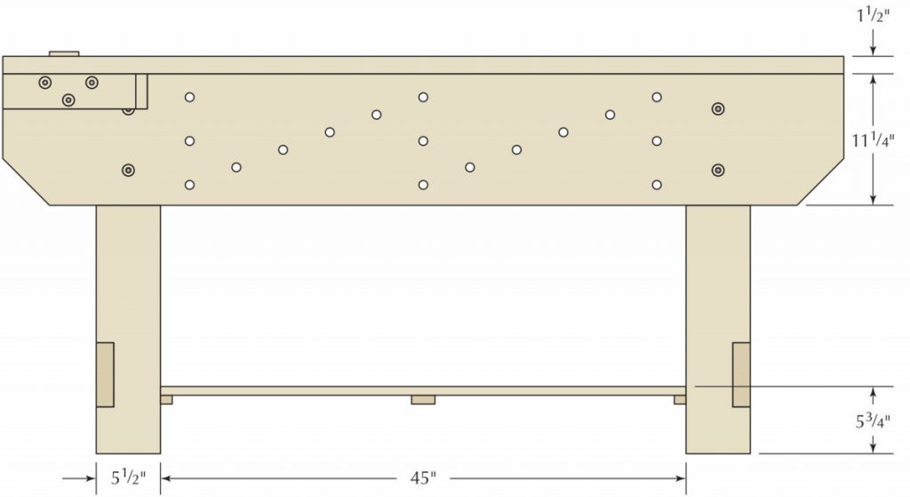 Knockdown English Workbench | Popular Woodworking