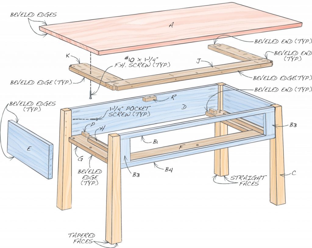 Walnut Coffee Table | Popular Woodworking