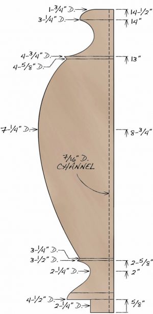 Turned Table Lamp | Popular Woodworking