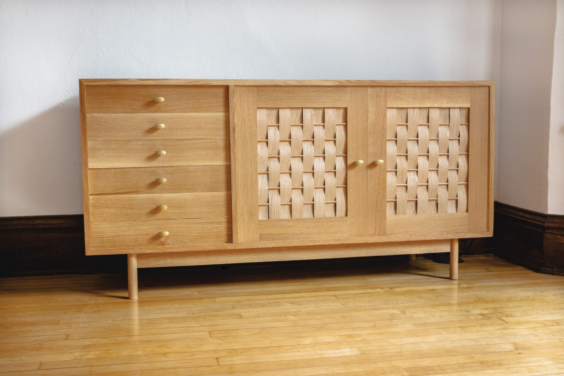 A Simple Mitered Credenza | Popular Woodworking