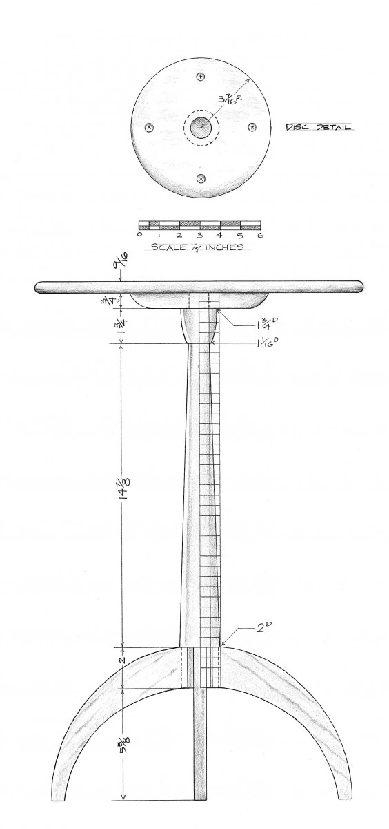 Shaker Tripod Table | Popular Woodworking