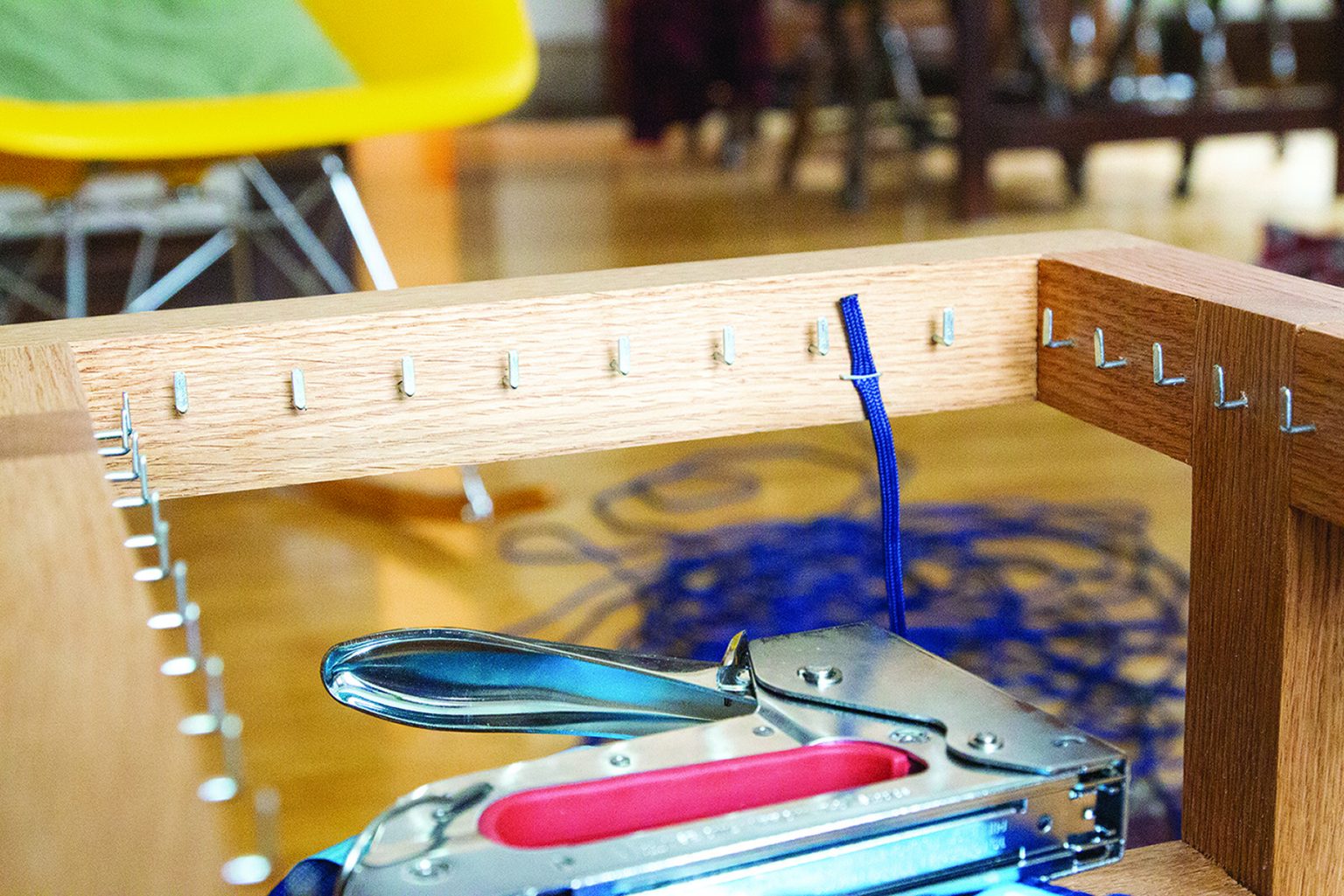 Woven Paracord Bench | Popular Woodworking