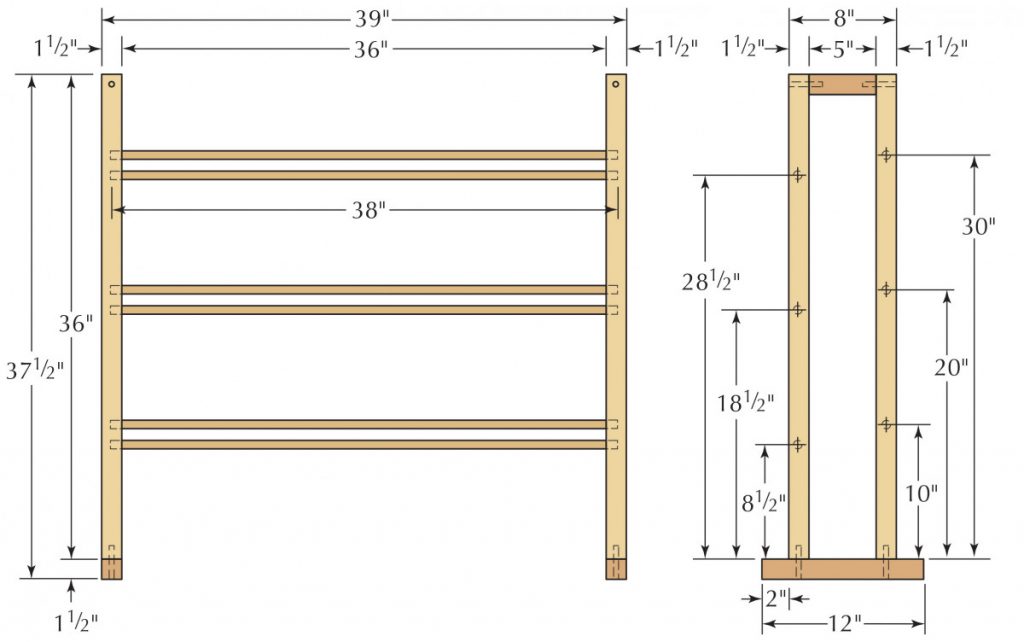 Pegged Shoe Rack | Popular Woodworking