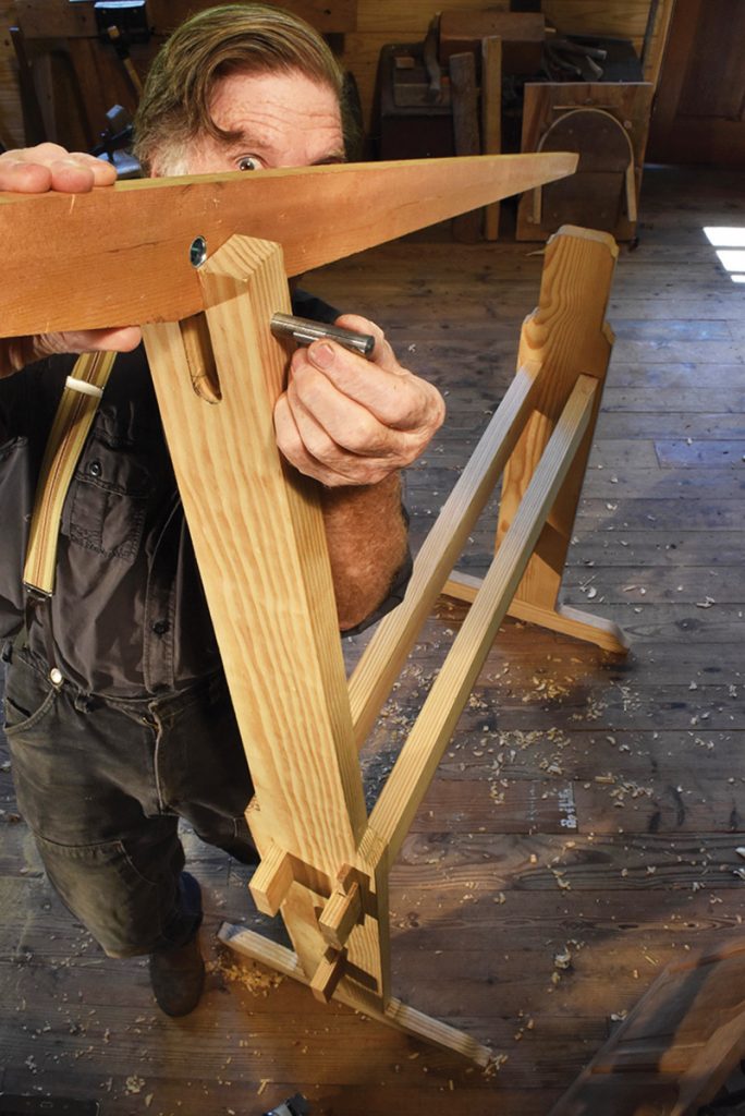 Roy Underhill’s Double Spring Pole Lathe