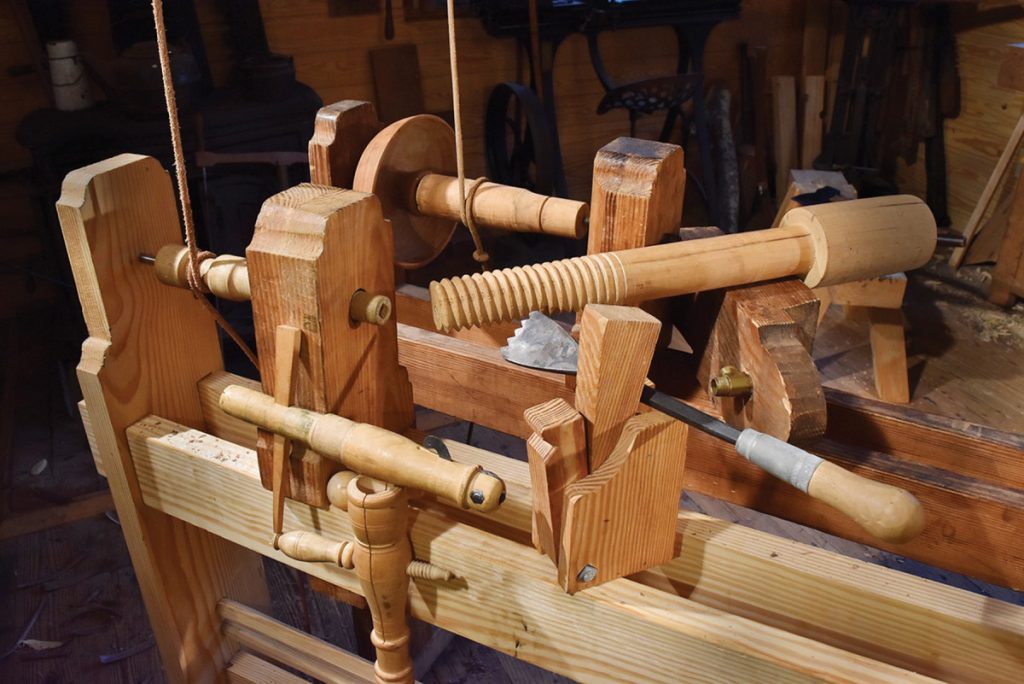 Roy Underhill’s Double Spring Pole Lathe