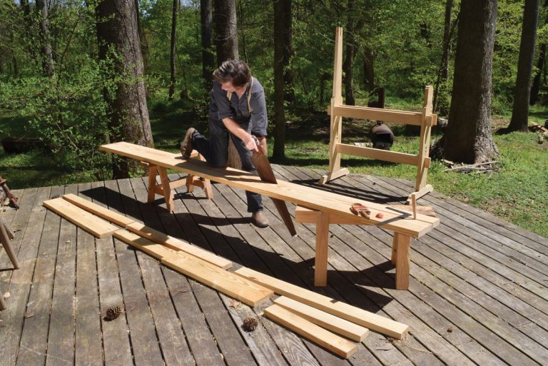 Roy Underhill’s Double Spring Pole Lathe