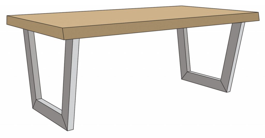 Metal Base Coffee Table | Popular Woodworking