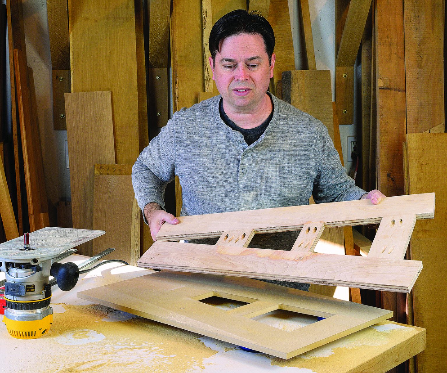 Single Oval Library Table | Popular Woodworking