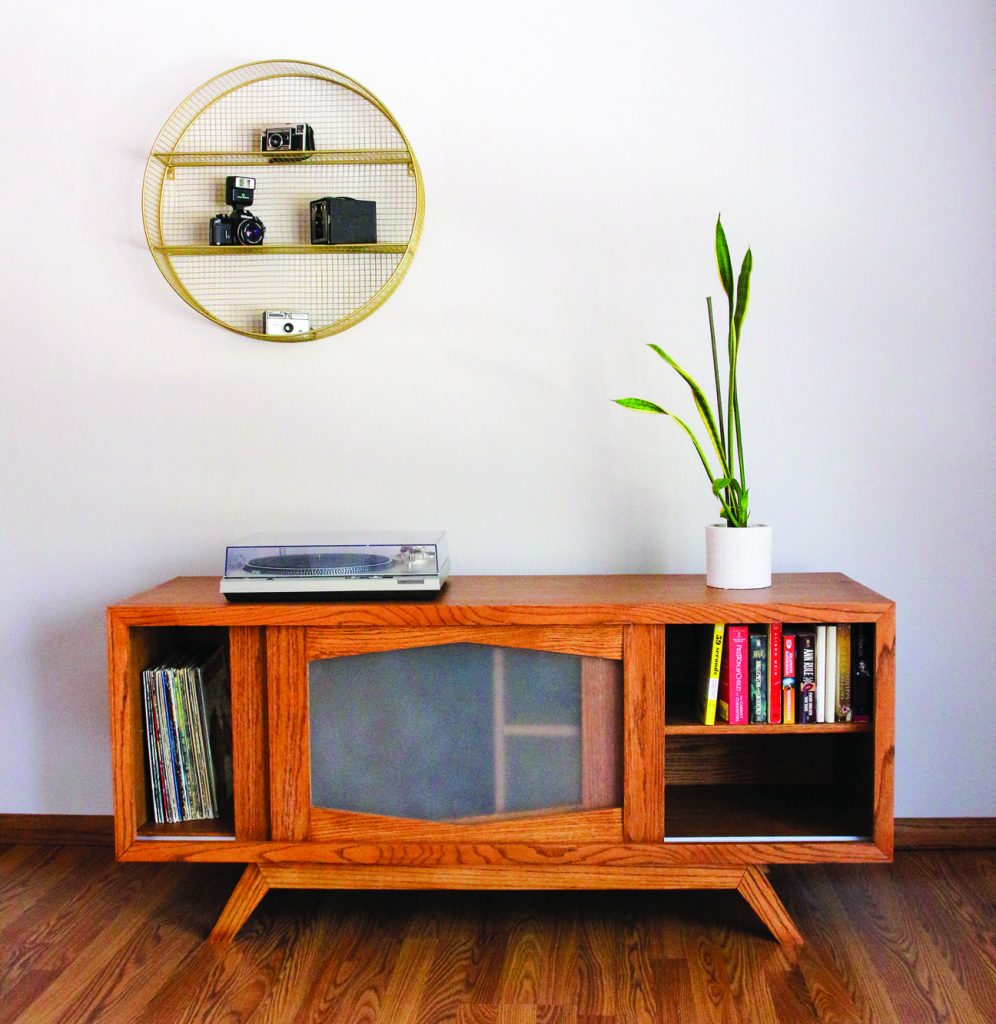 Sliding Door Stereo Cabinet | Popular Woodworking