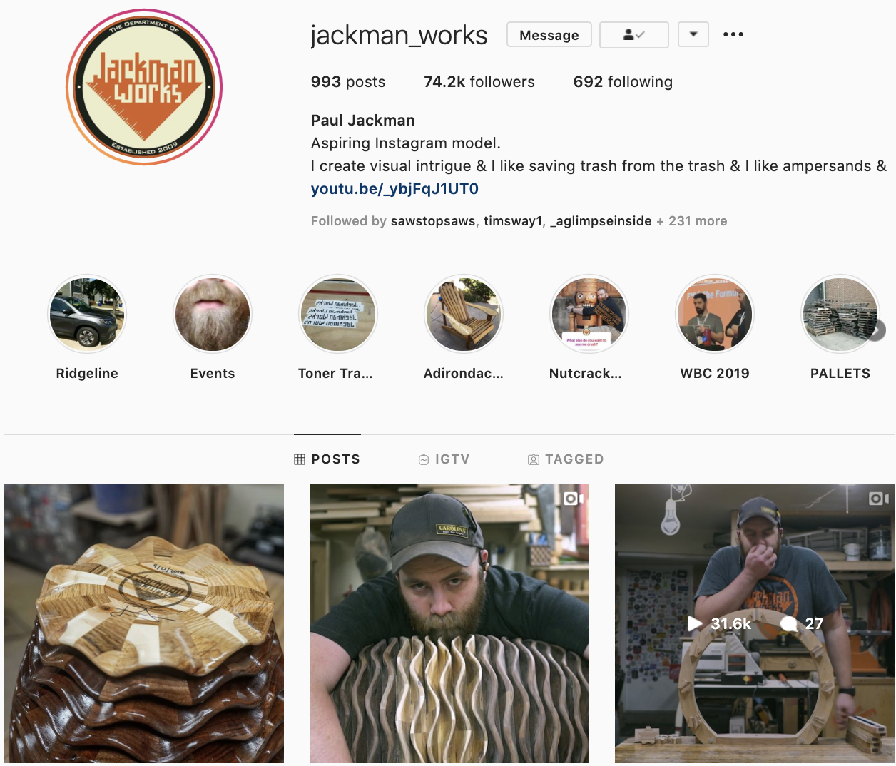 6 Great Woodworking Accounts to Follow on Instagram