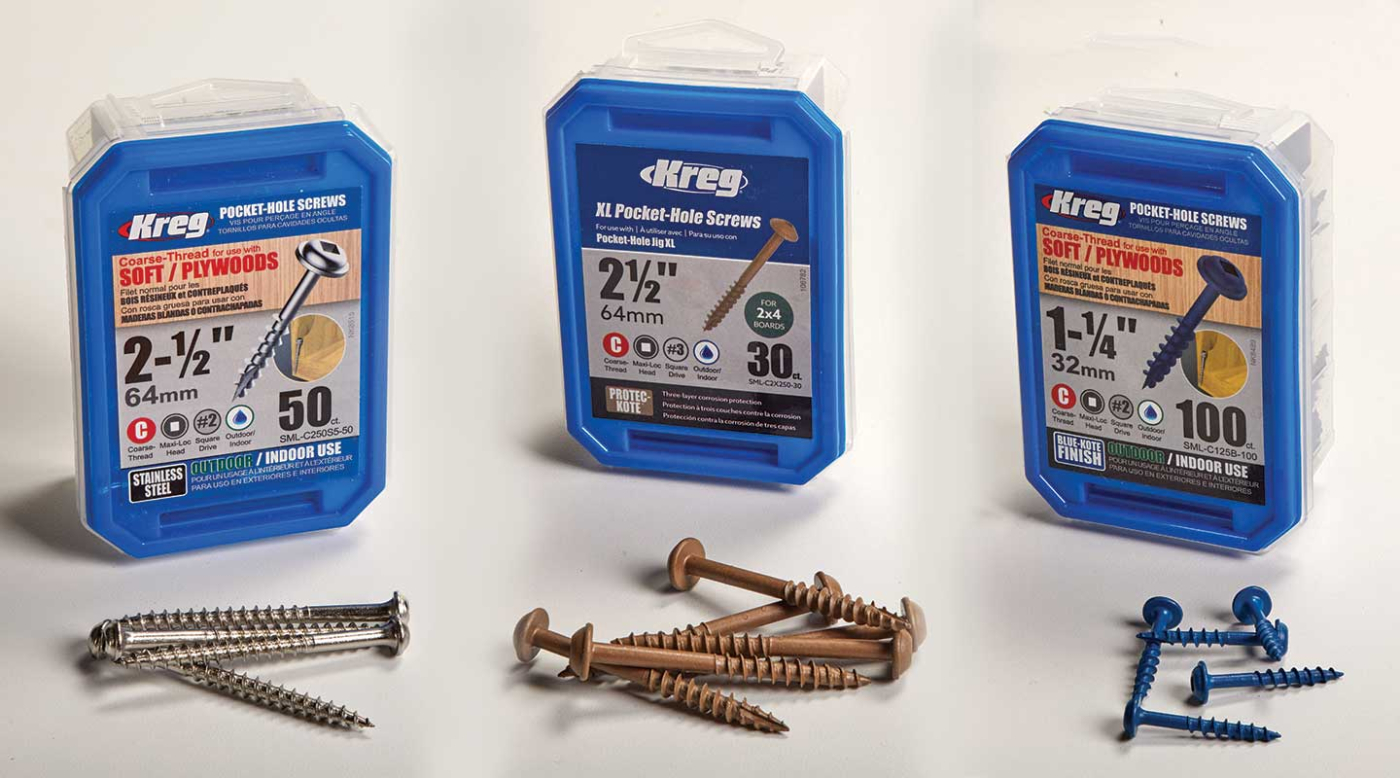 Choosing the Correct Pocket Screws for Your Project