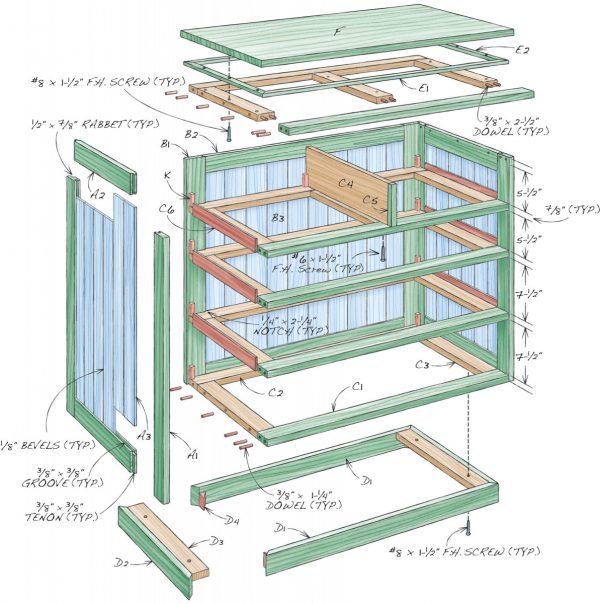 Walnut Chest of Drawers | Popular Woodworking