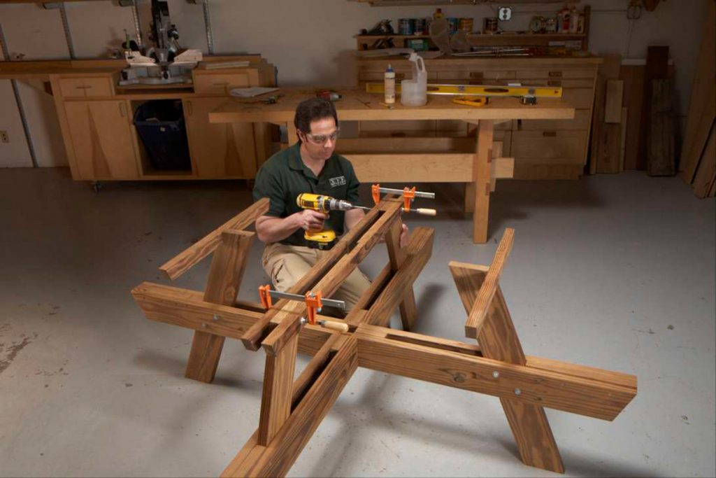 Crisscross Picnic Table | Popular Woodworking