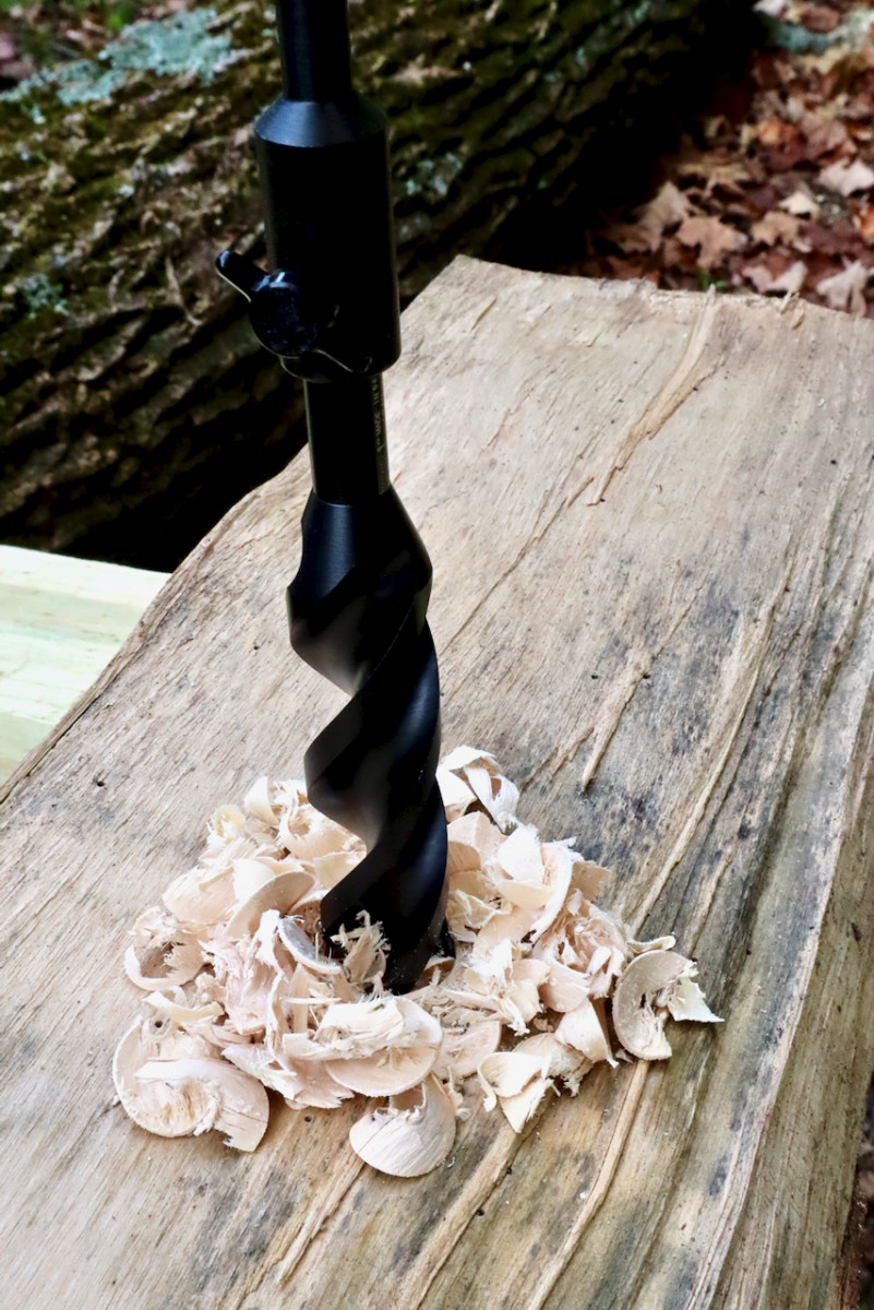 Hand Brace Adapter for WoodOwl Tri-Cut Bits | Popular Woodworking