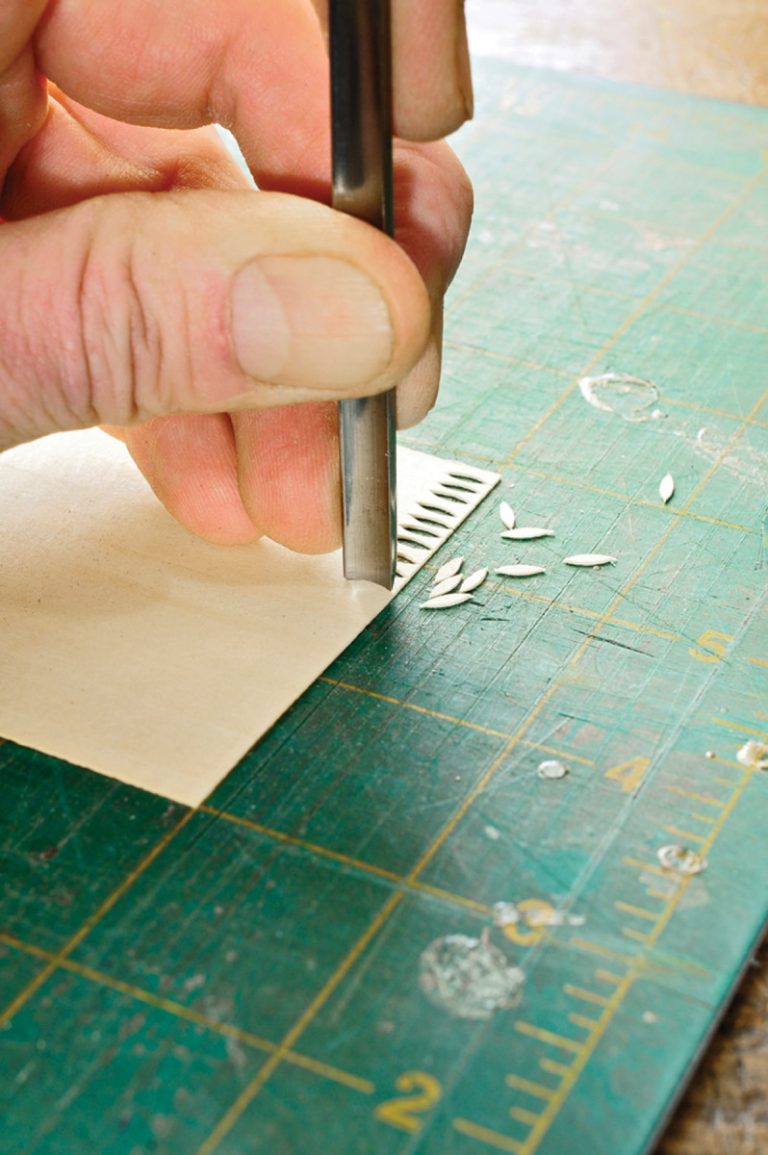 Federal-style Inlay Bellflowers & Stringing | Popular Woodworking