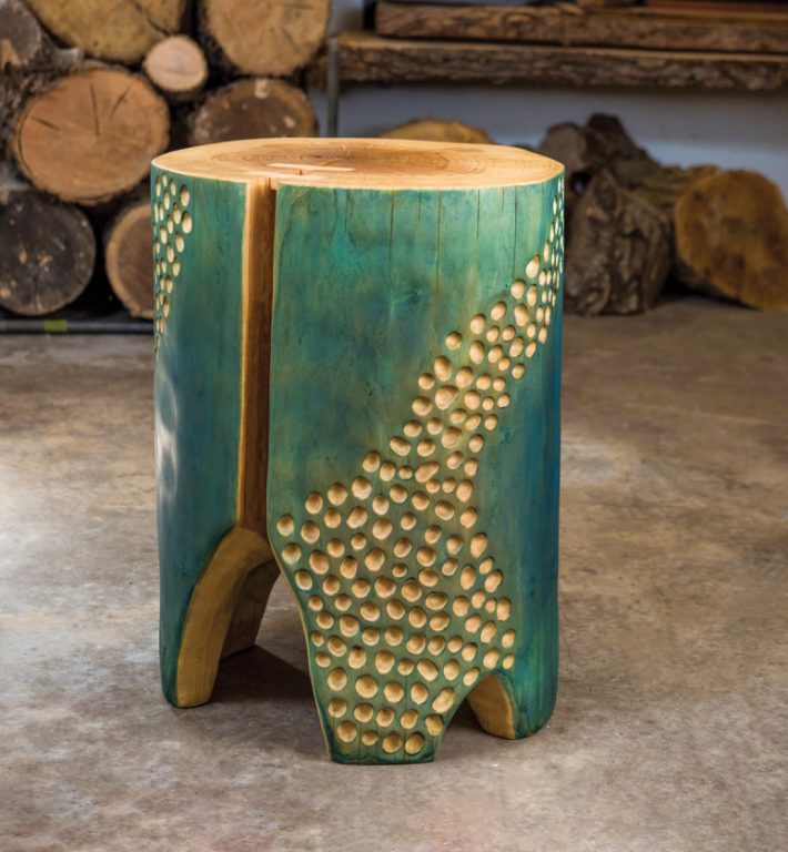 Power-Carved Side Table | Popular Woodworking