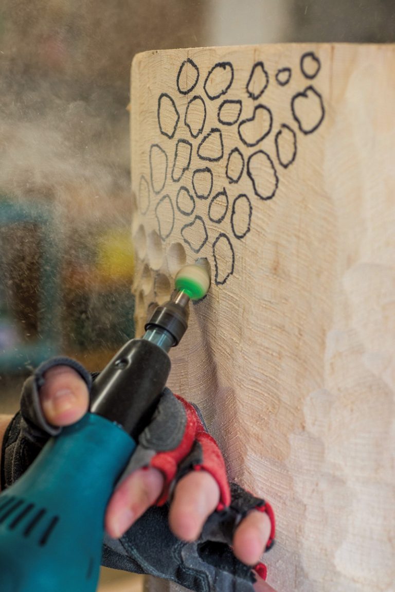 Power-Carved Side Table | Popular Woodworking