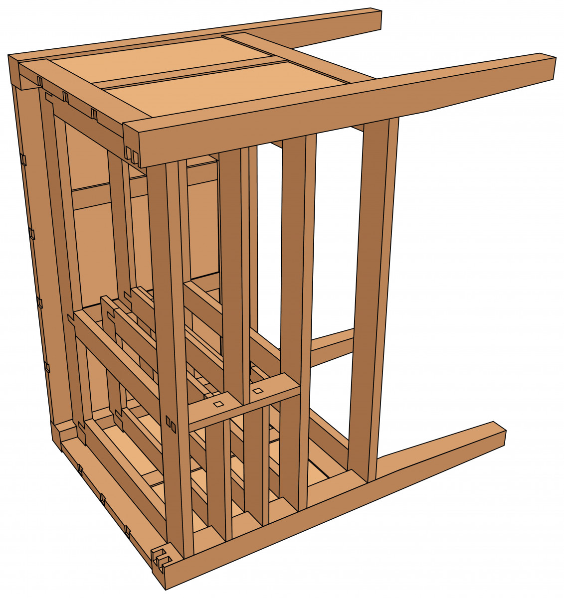 Shaker Sewing Counter Online Extras | Popular Woodworking