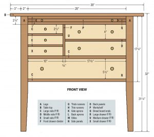 Shaker-Inspired Sewing Counter | Popular Woodworking