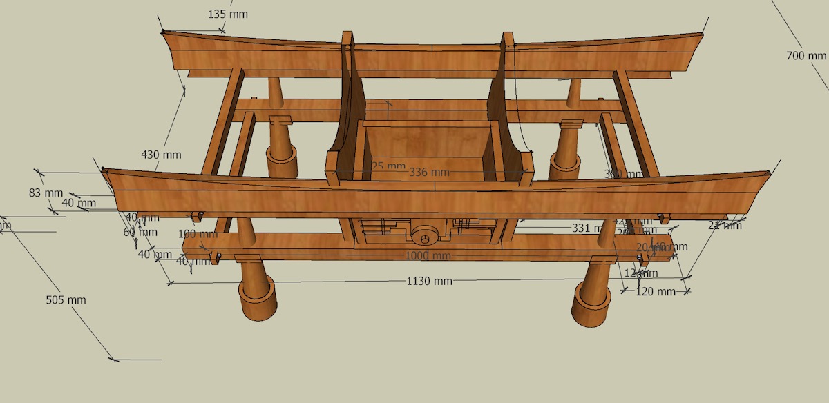 Dan Dragon’s Torii Table Part 2: The Wood, the Top and the Main Aprons