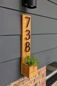 Modern Address Planter | Popular Woodworking