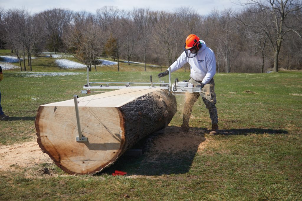 Milling Lumber with a Chainsaw Mill | Popular Woodworking