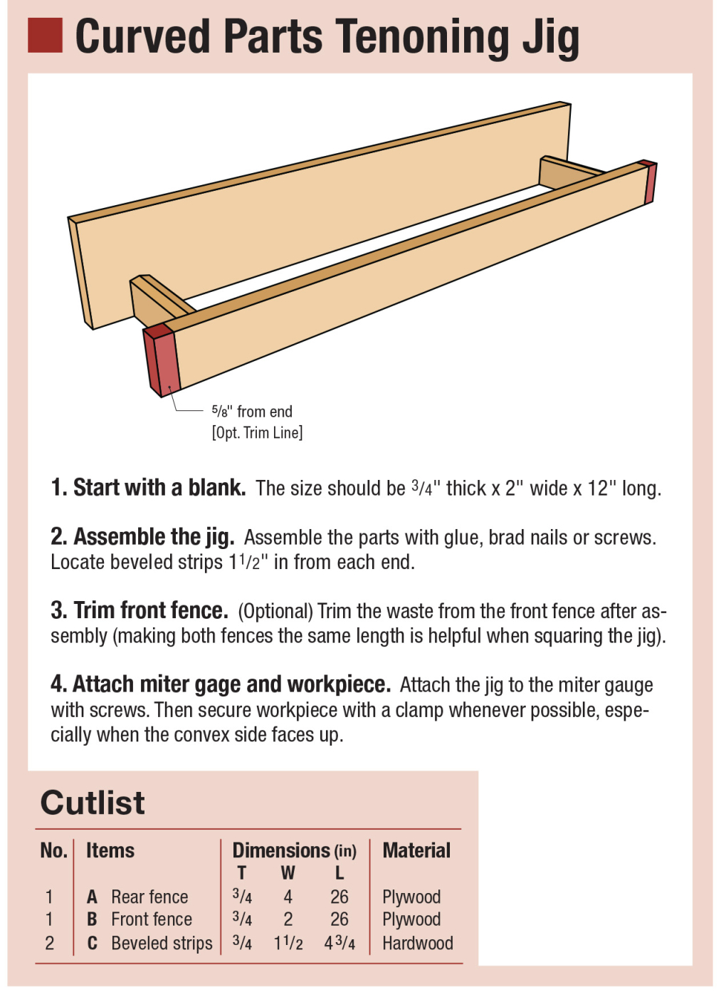 Cut Tenons on Curved Parts | Popular Woodworking