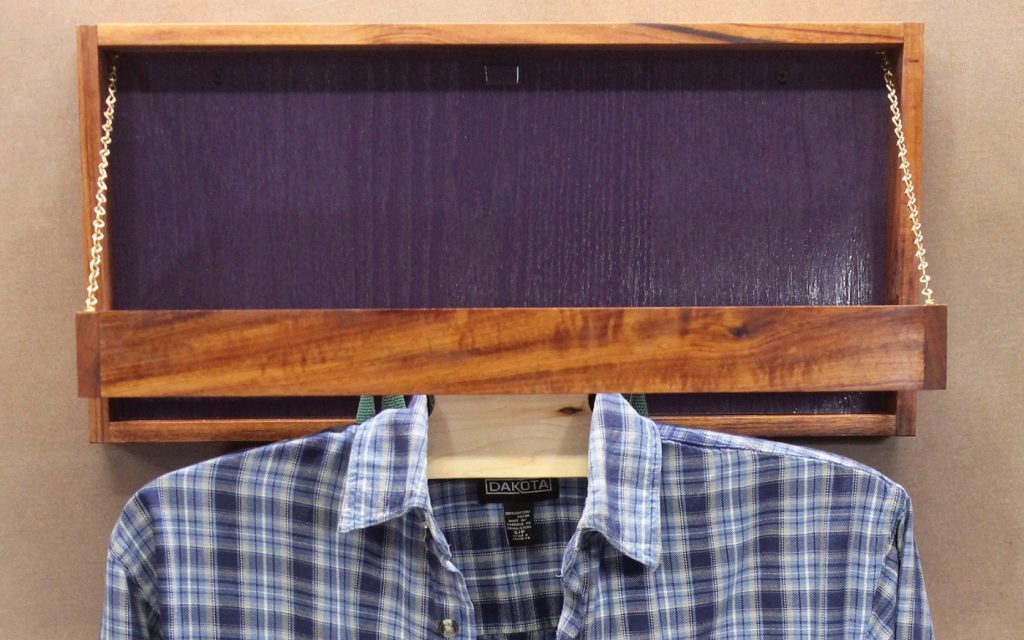 A Stylish Folding Wall-Mounted Valet | Popular Woodworking