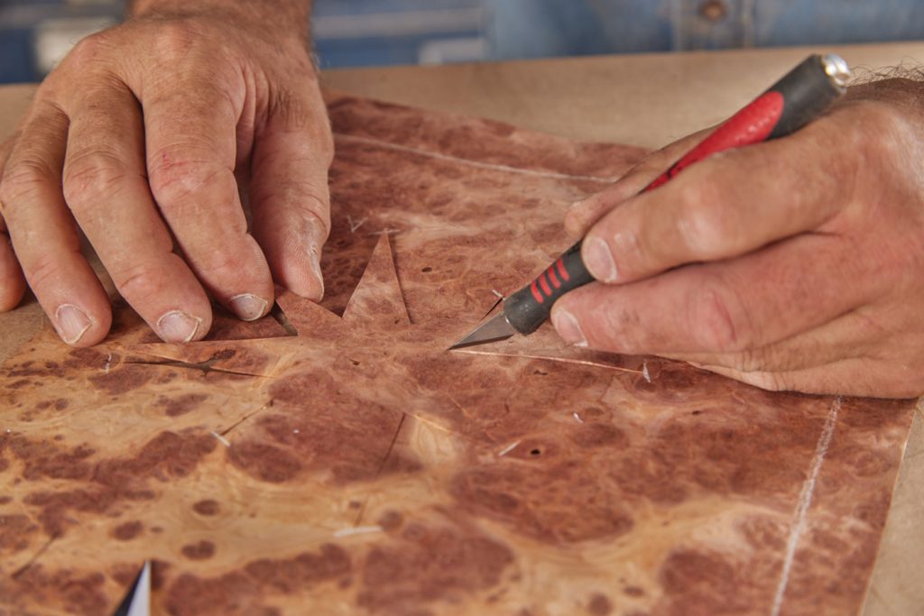 Nautilus Star Veneer Inlay | Popular Woodworking