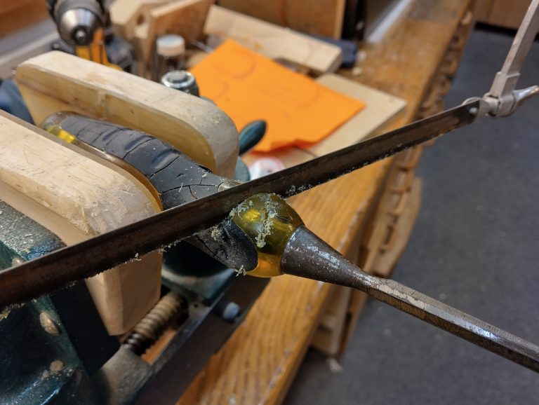 Retrofitting a Chisel’s Broken Plastic Handle with a Wooden One ...