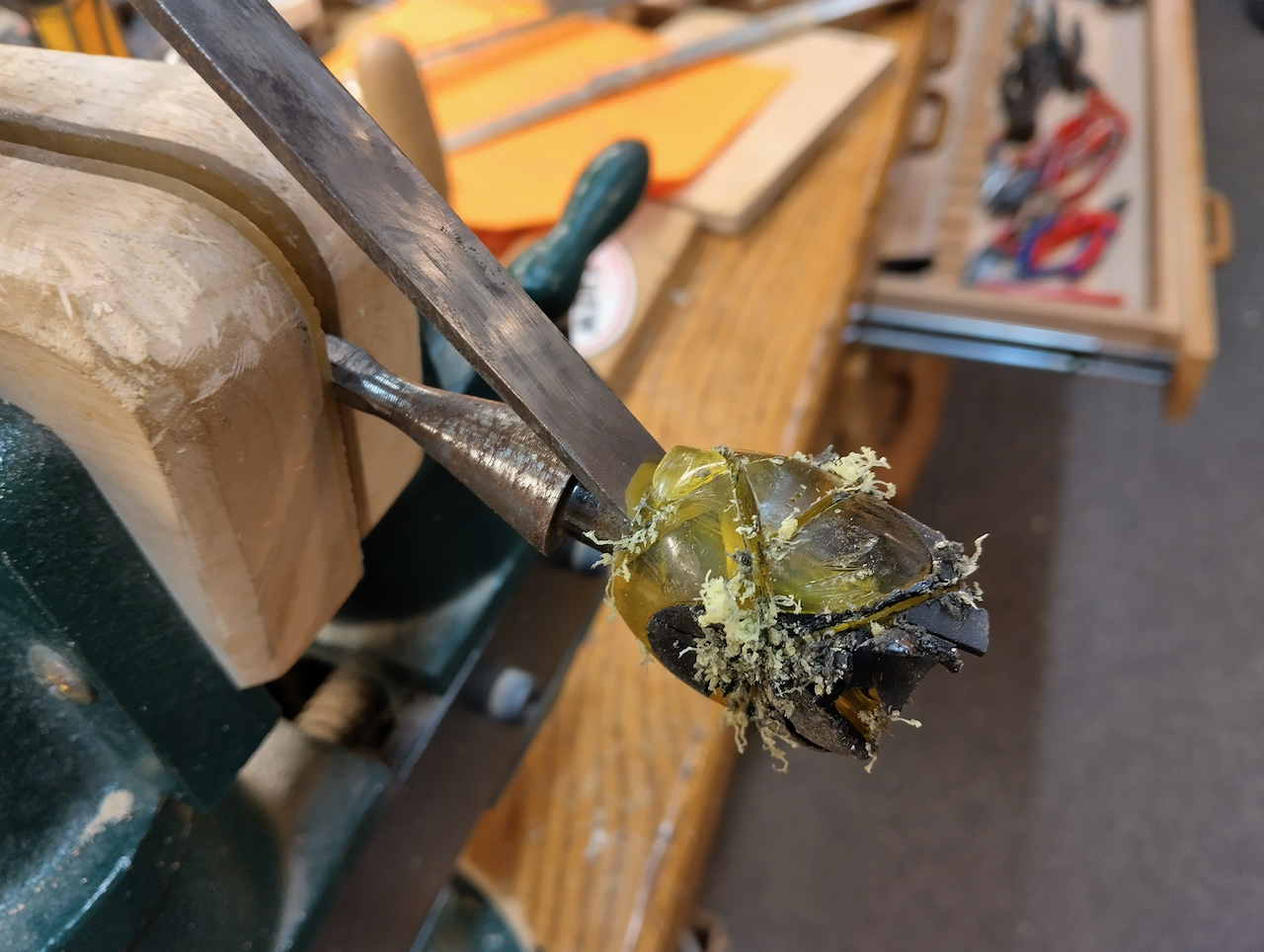 Retrofitting a Chisel’s Broken Plastic Handle with a Wooden One ...