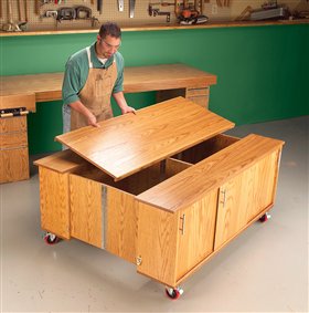 AW Extra - Torsion-Box Workbench and Expandable Assembly Table ...