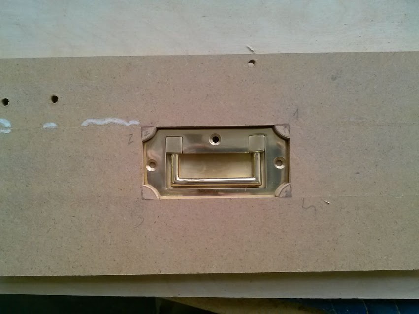 Installing Campaign chest hardware - part 2: A template for the meduim ...