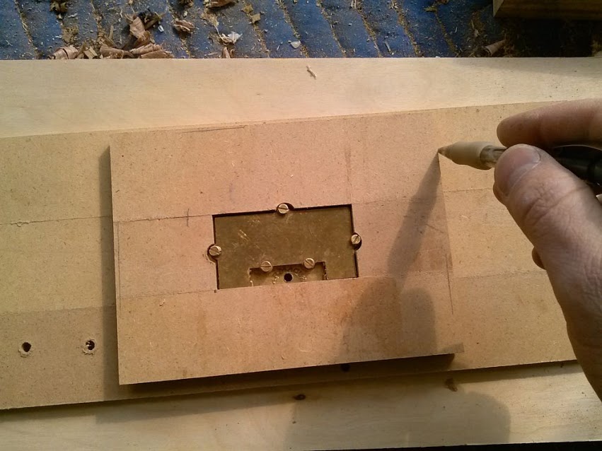 Installing Campaign chest hardware - part 2: A template for the meduim ...