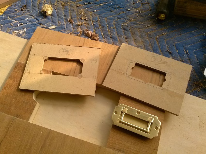 Installing Campaign chest hardware - part 2: A template for the meduim ...