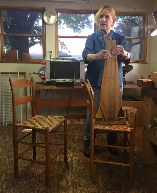 Jennie Alexander’s Riving Stump | Popular Woodworking