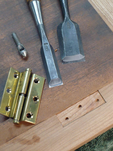 Hope-chest from reclaimed wood - part 7: Hinges and Milk Paint ...