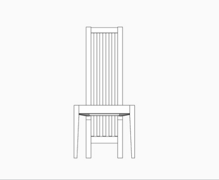 Slat-back Chair SketchUp Model | Popular Woodworking
