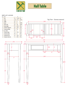 VIDEO: How to Build a Hall Table with Simple Tools – I Can Do That ...