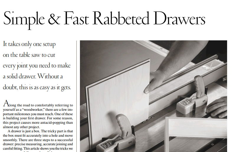 Simple and Fast Rabbeted Drawers: Hi, I’m David and I Break Things ...